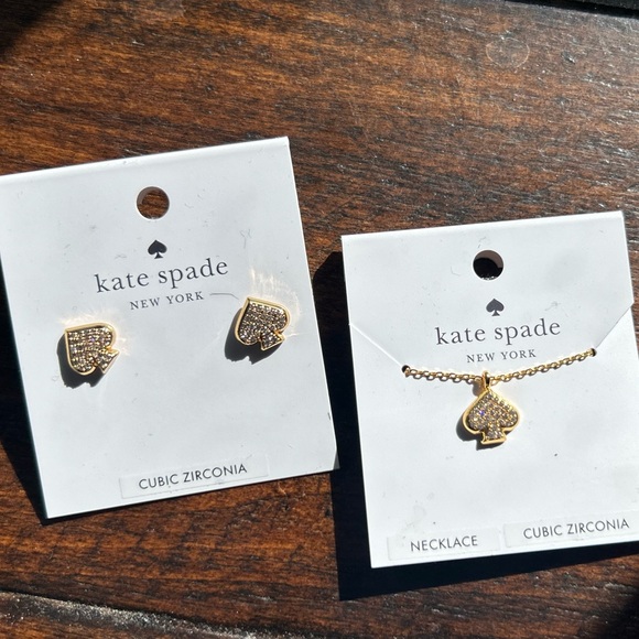 kate spade | Jewelry | Nwt Kate Spade Everyday Spade Pave Earrings ...